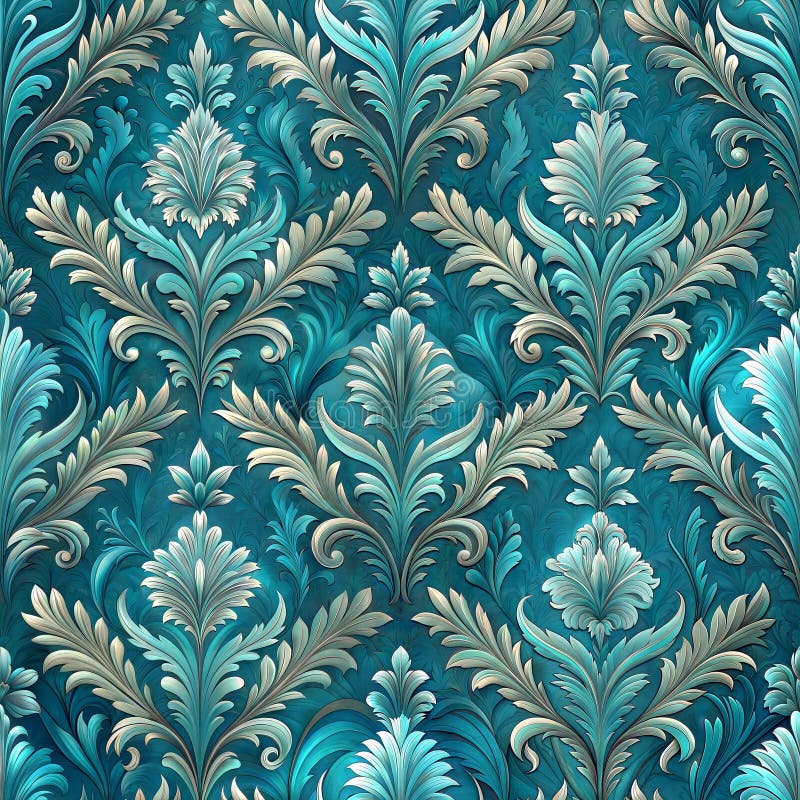 Intricately Detailed Old Wallpapers, Seamless Tile Pattern, AI ...