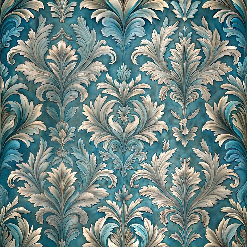 Intricately Detailed Old Wallpapers, Seamless Tile Pattern, AI ...
