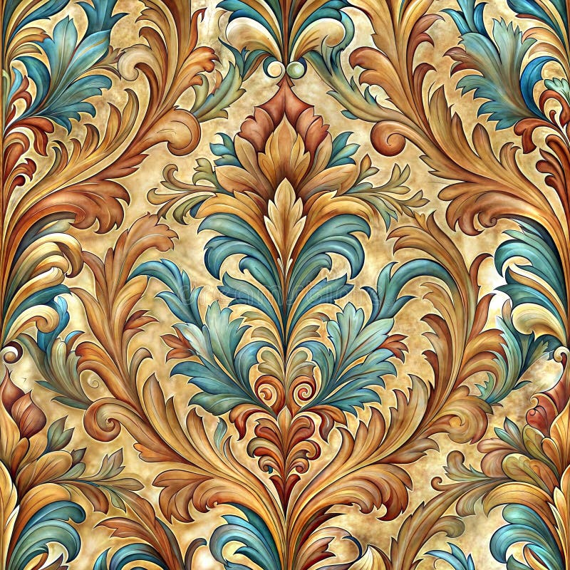 Intricately Detailed Old Wallpapers, Seamless Tile Pattern, AI ...