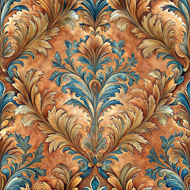 Intricately Detailed Old Wallpapers, Seamless Tile Pattern, AI ...