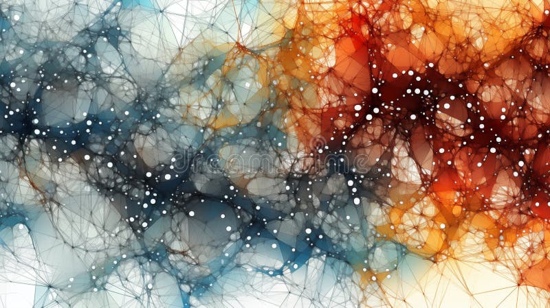 Illustrated Abstract Background with Diverse Interconnected Threads, AI ...