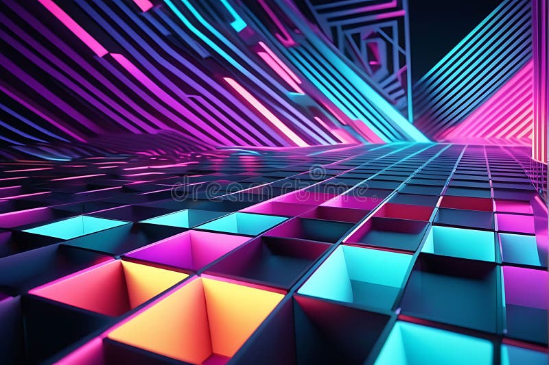 Intricately Woven: Abstract 3D Background with an Array of Geometric ...