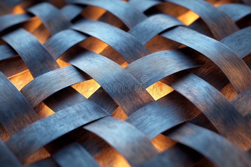 Intricately Woven Strips Create an Artful Interplay of Light and Shadow ...