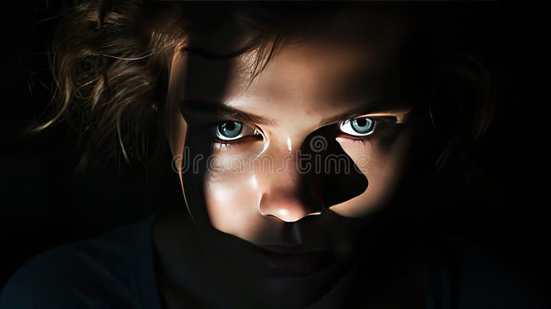 Intrigue dark lighting stock illustration. Illustration of obscured ...