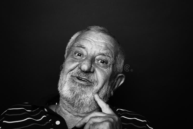 Intrigued old man stock photo. Image of face, maturity - 76896004