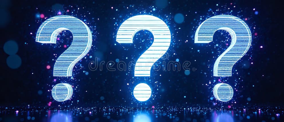 Intriguing Abstract Art a Visual Exploration of Glitch Question Marks ...