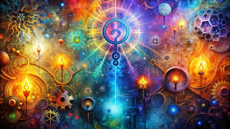 Intriguing Abstract Background Design with Colorful Symbols for ...