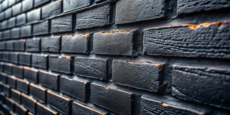 Intriguing Abstract Black Brick Wall Design a Study in Texture and ...