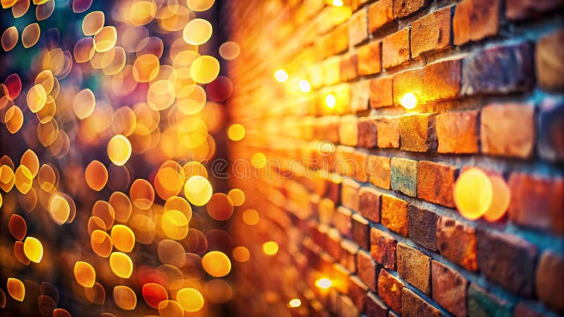 Intriguing Abstract Brick Wall Corner Bokeh Background a Decorative Texture for Artistic Design ...