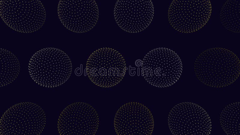 Dynamic Pattern of Varying-sized Dots on Black Background Stock Video ...