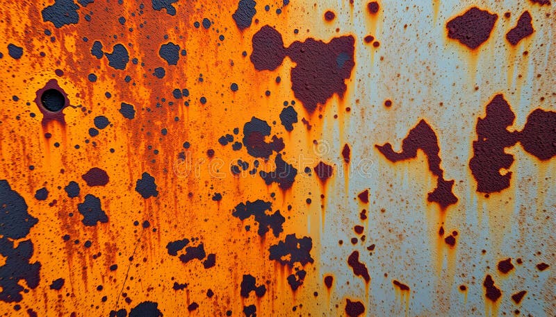 Intriguing Abstract Corrosion Patterns on Aged Metal Surface Stock ...