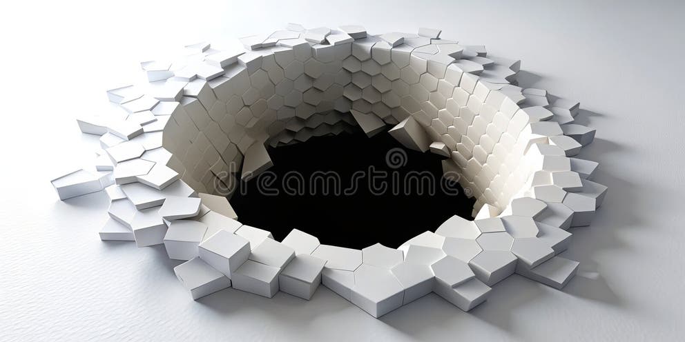 Intriguing Abstract Hole Pattern a Dynamic Visual Design with Bright ...