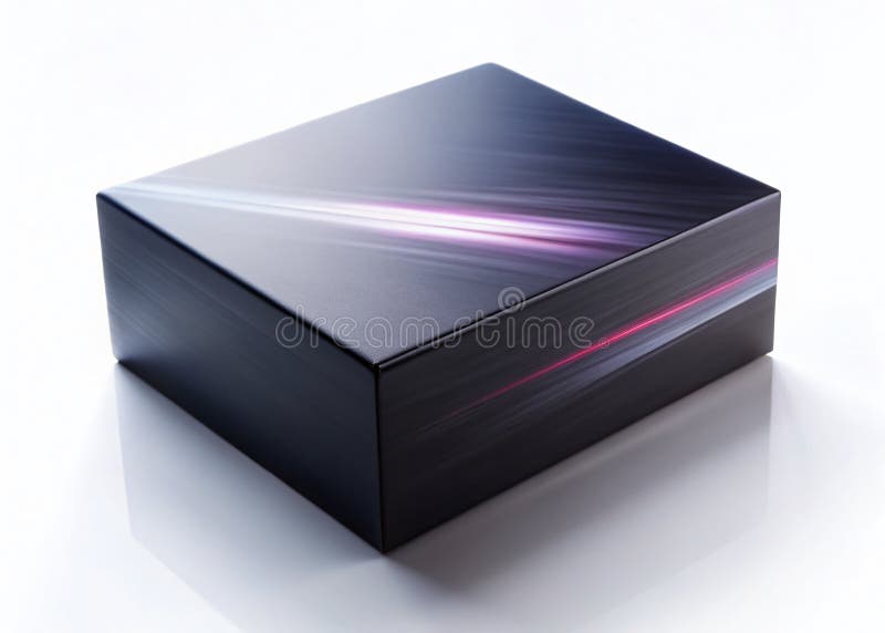 Intriguing Abstract Long Exposure of a Black Cardboard Box Against a ...