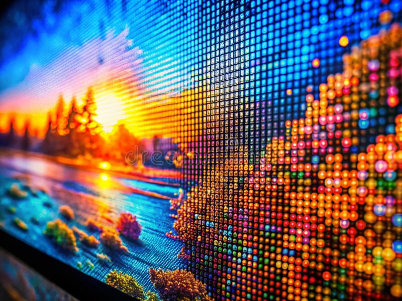 Intriguing Abstract Patterns from a Retro OLED Macro Display Exploring ...