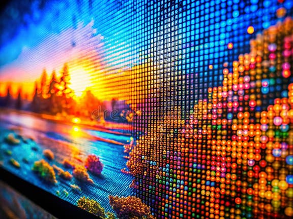 Intriguing Abstract Patterns from a Retro OLED Macro Display Exploring ...