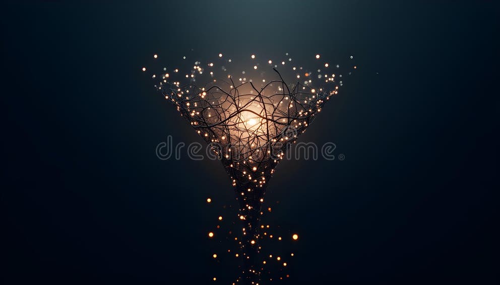 An Intriguing and Abstract Representation of Data Flow, Showcasing a ...