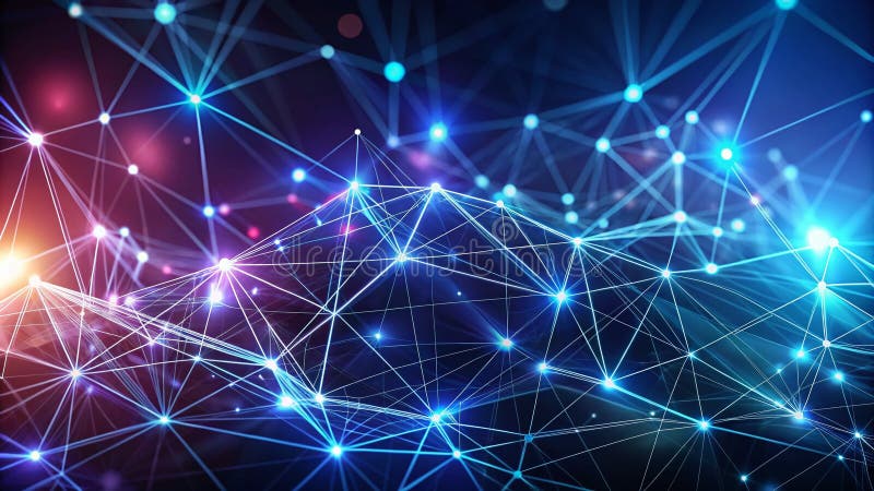 Intriguing Abstract Technology Background a LowLight Study of ...