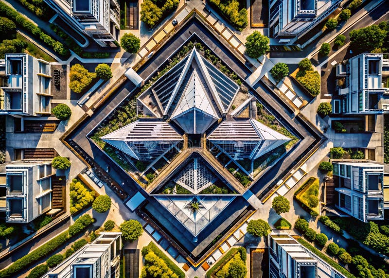 Intriguing Aerial Perspective a Striking Black and White Abstract ...