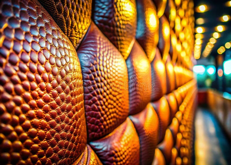 Intriguing Architectural Detail a Study in Leather Texture and Patterned Wall Design Perfect for ...