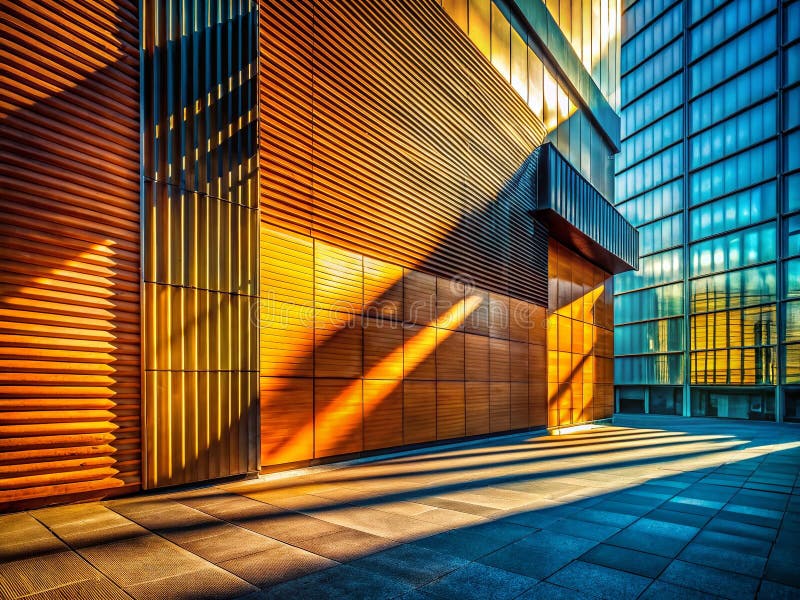 Striking Architectural Shadows Play Across a Modern Building Facade ...