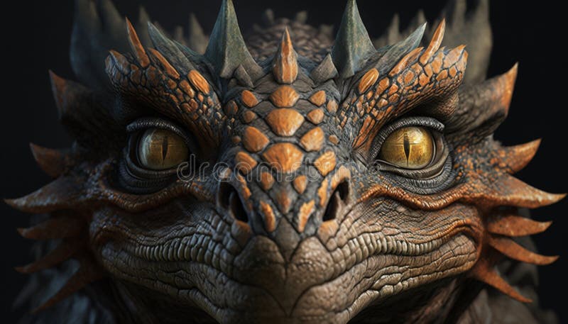 Face Dragon Pov Illustration Stock Illustration - Illustration of nose ...