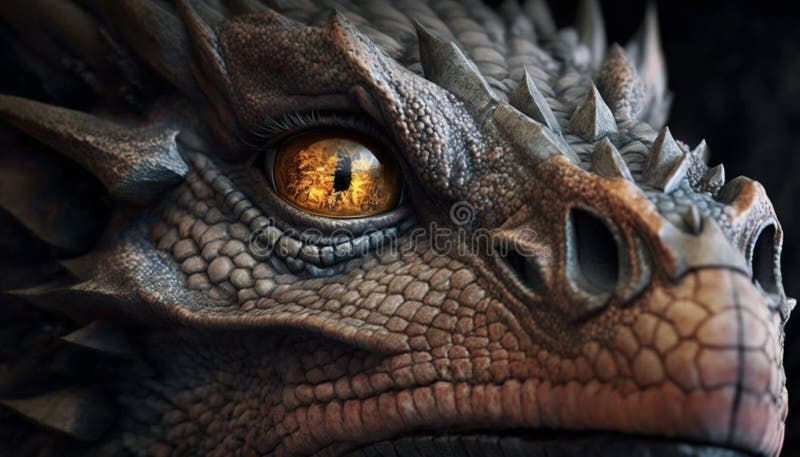Face Dragon Pov Illustration Stock Illustration - Illustration of nose ...