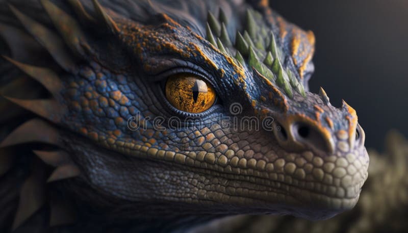 Face Dragon Pov Illustration Stock Illustration - Illustration of ...