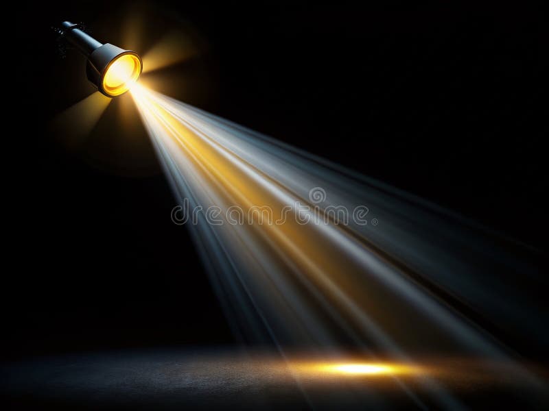 Intriguing Black Background with Projected Light Beam Dramatic ...