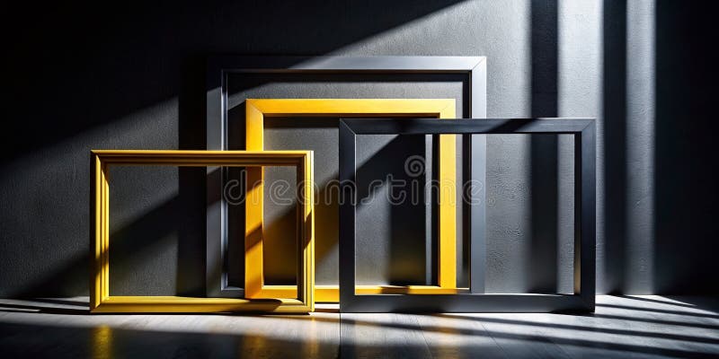 Intriguing Black Border Frames Exploring Abstract Concepts through Dark ...