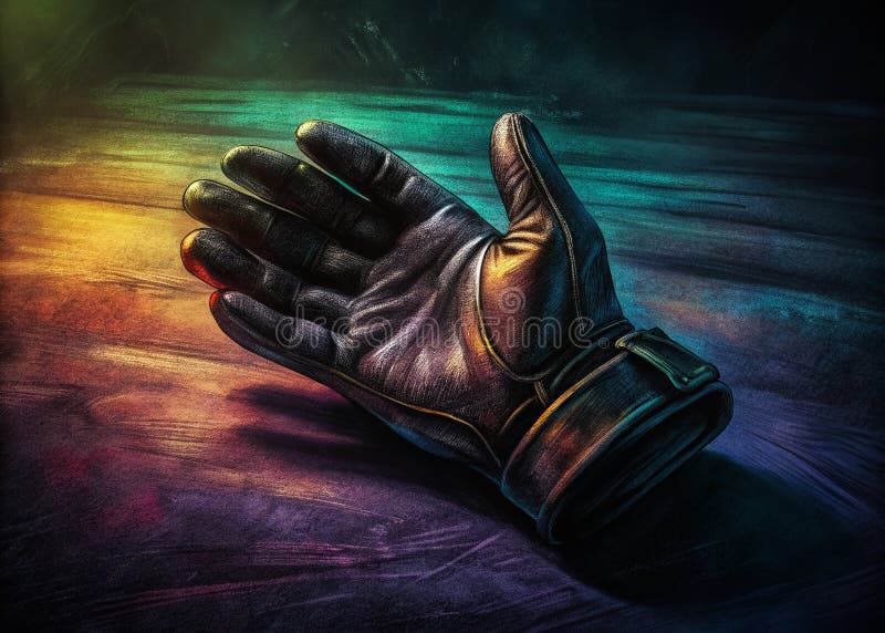 Intriguing Black Foam Glove Sketch a Dramatic LowLight Photography ...