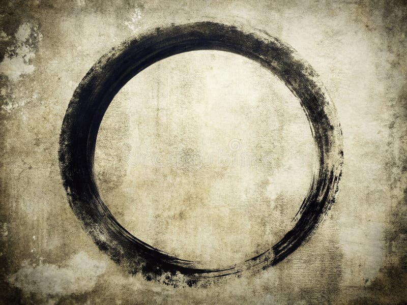 Intriguing Black Oval Circle Frame with Grunge Ink Texture a Versatile ...