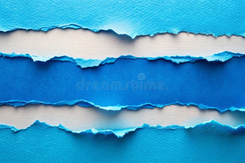Intriguing Blue Ripped Paper Texture a CloseUp View of Torn Paper with ...
