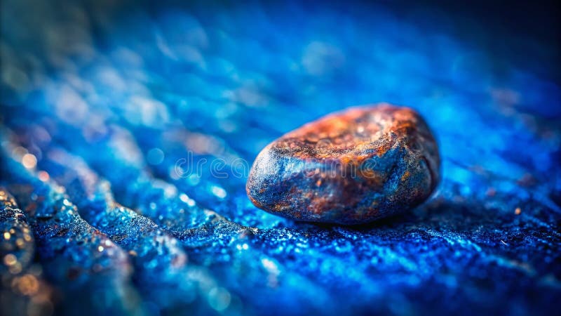 Intriguing Blue Stone Texture a CloseUp TiltShift Exploration of a ...