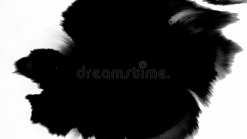 An Abstract Ink Blot Set Against a Crisp White Background for a ...