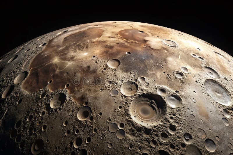 Intriguing Closeup of a Lunar Crater Unveiling the Moons Surface ... Intriguing Closeup of a Lunar Crater Unveiling the Moons Surface ...