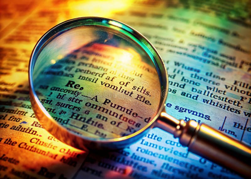 Intriguing CloseUp View through a Magnifying Glass Exploring Detail and ...