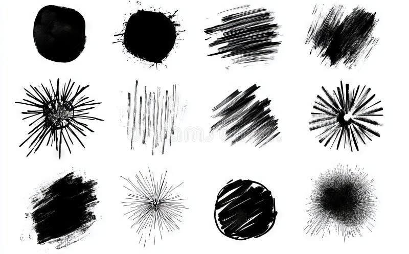 Intriguing Collection of Vibrant Black Drawings with Lively Strokes ...