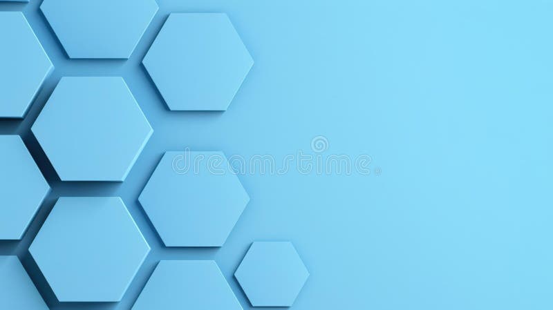 Intriguing Concept Art Featuring Abstract Blue Hexagons and Lines ...
