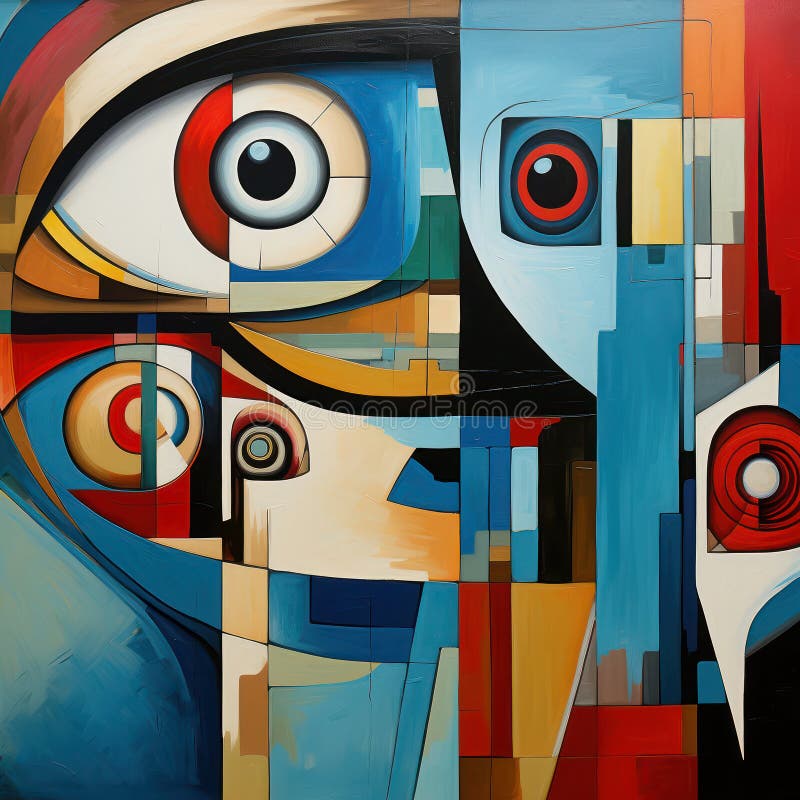 An Intriguing Cubist Artwork Capturing the Depth and Mystery of the ...