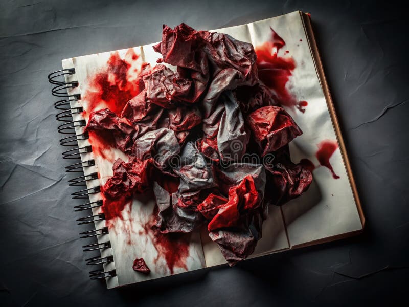 Bloodstained Notepad Stock Illustrations – 1 Bloodstained Notepad Stock ...
