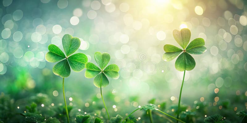 Intriguing Double Exposure of an Irish Clover a Stunning Abstract ...