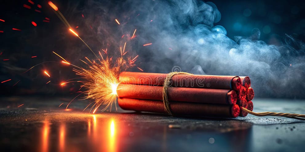 Intriguing Dynamite Stick in LowLight a Powerful Visual of Explosive ...