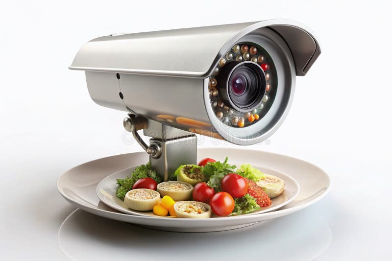 Intriguing Food Photography a Security Camera on a Plate Creative ...