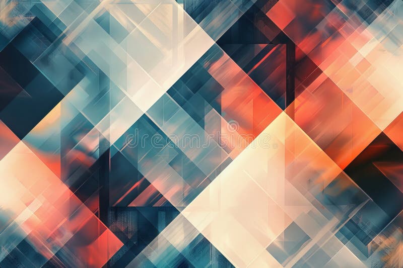 Intriguing Geometric Patterns with Transparency Stock Illustration ...