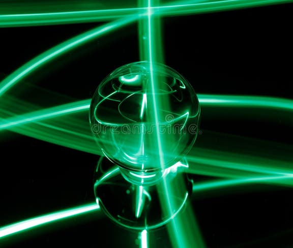 Intriguing Green Light Emanating from a Light Bulb in a Dimly Lit ...