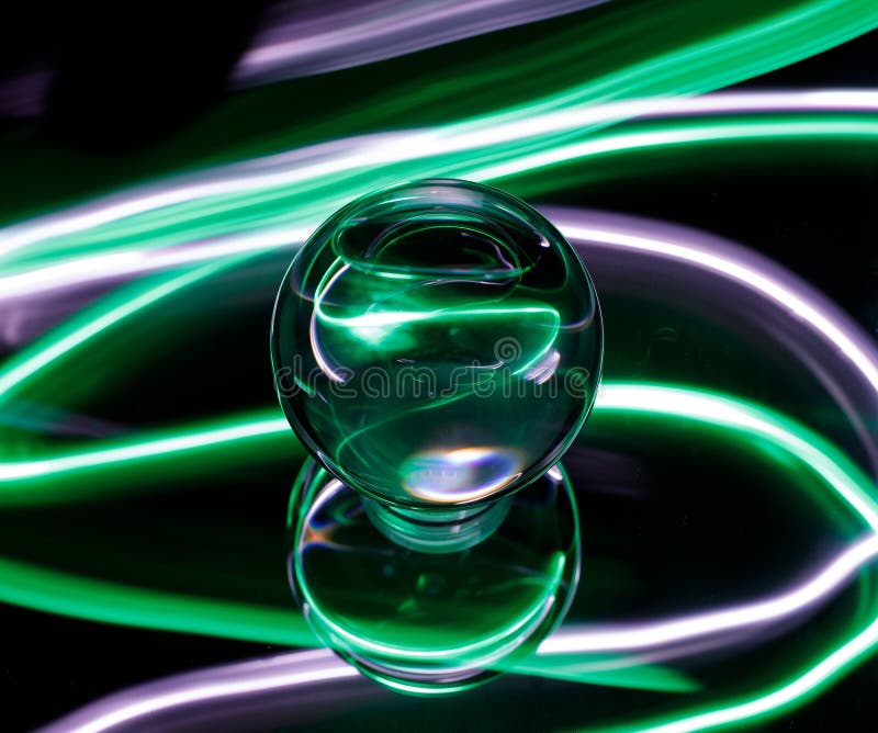 Intriguing Green Light Emanating from a Light Bulb in a Dimly Lit ...