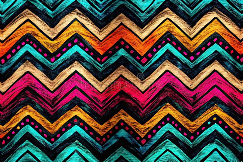 Intriguing Grunge TiltShift Tribal Pattern a Bold Geometric Seamless ...