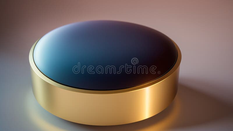 An Intriguing Image of a Shiny Blue and Gold Object on a Table AI ...