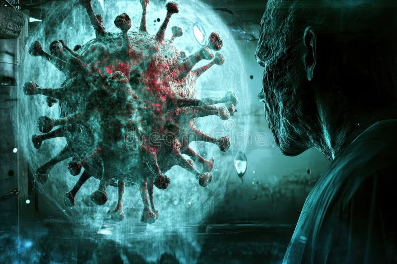 Intriguing Interaction between a Human and a Virus in a Futuristic ...