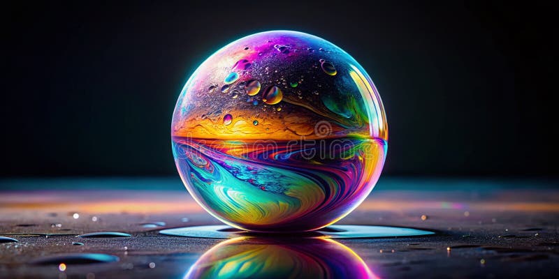 Intriguing Iridescent Sphere a Stunning Visual Display of Fragmented ...